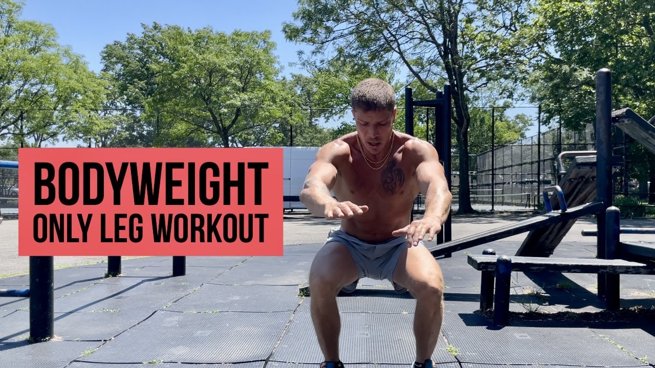 HIGH VOLUME BODYWEIGHT ONLY LEG WORKOUT | GIANT SETS FOR LEG GROWTH ...