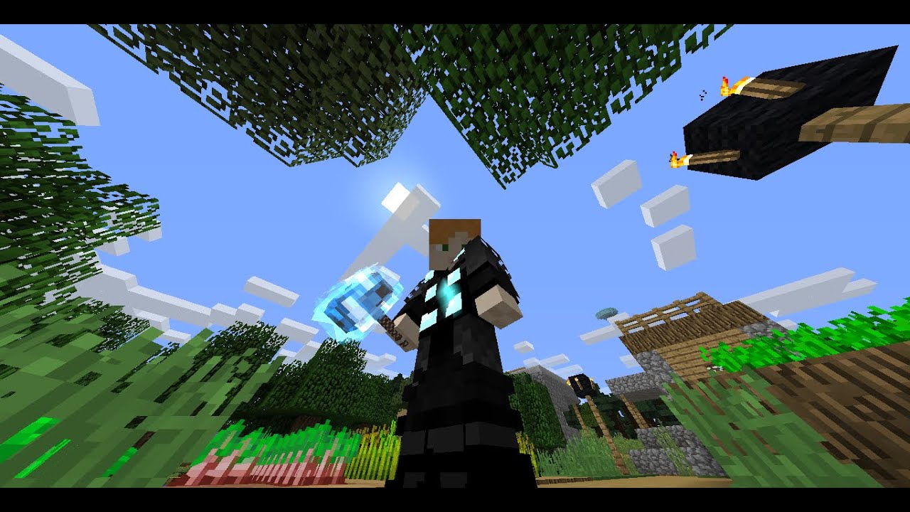 Becoming thor in minecraft - YouTube