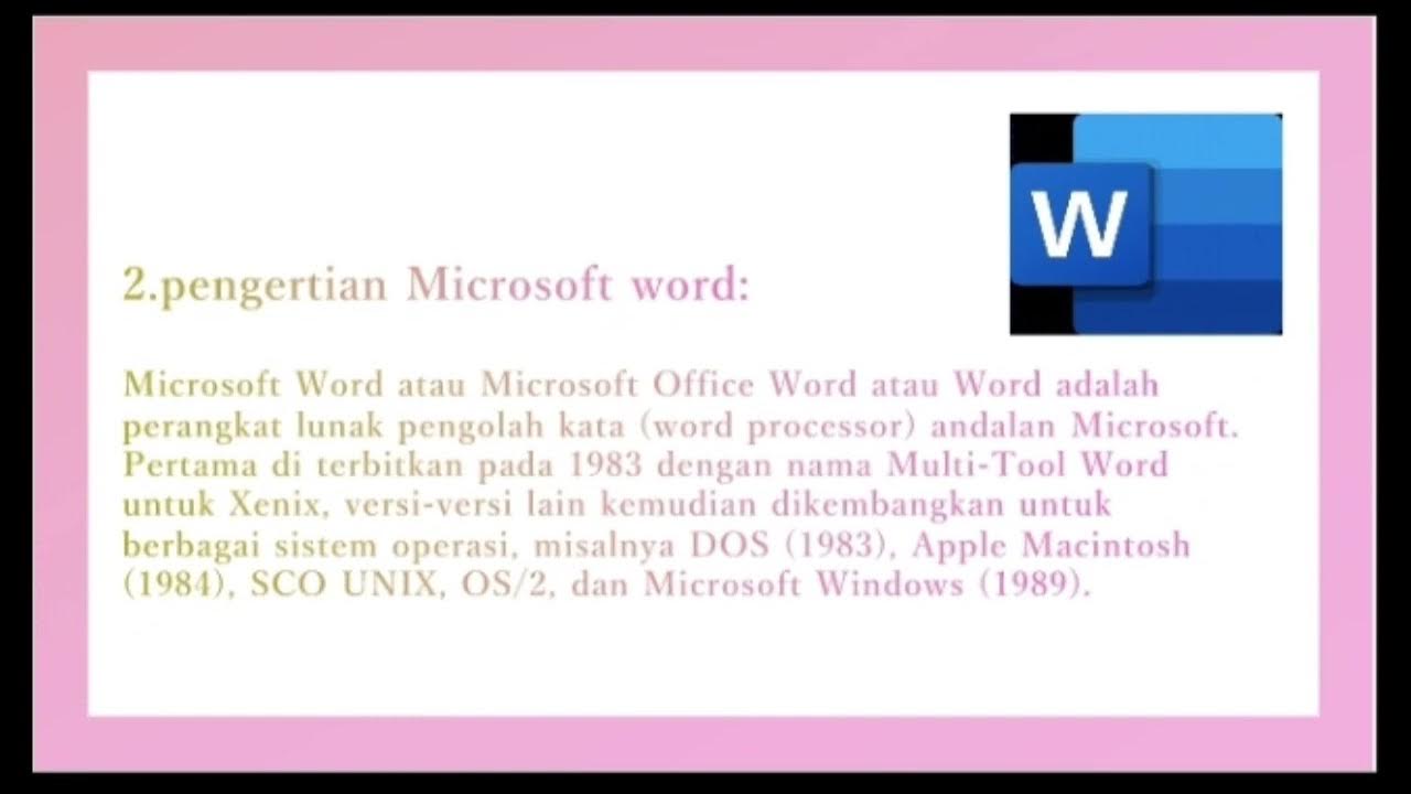 pengertian dan fungsi Microsoft office (Excel,word, power point) - YouTube
