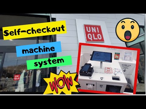 Uniqlo Self-checkout machine - YouTube
