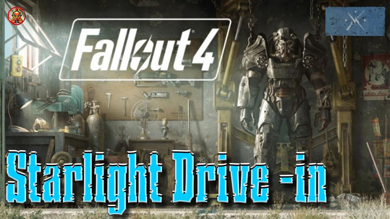 Fallout 4 - Starlight Drive In, a promising new settlement - YouTube
