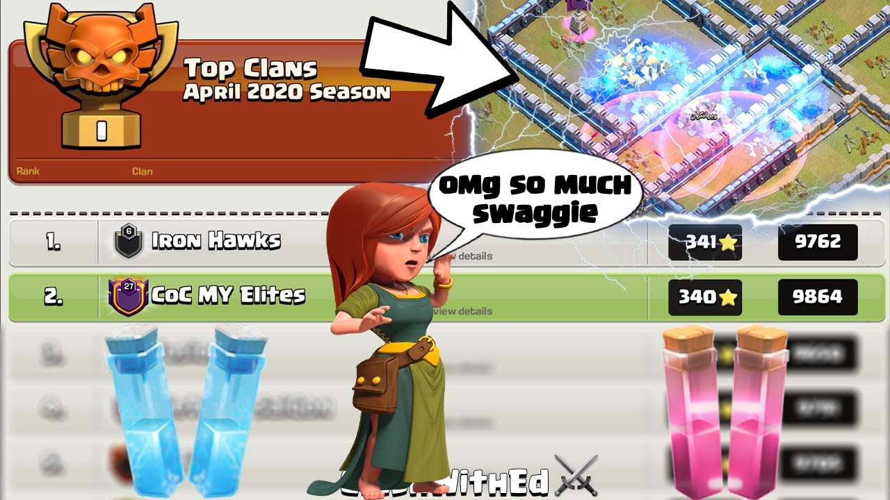 Global CWL Rank #2 - CoC My Elites - Swaggie 3 Stars - YouTube