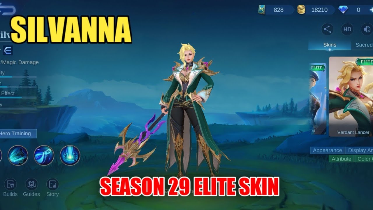 UPCOMING SILVANNA SEASON 29 VERDANT LANCER SKIN S29 | Mobile Legends ...