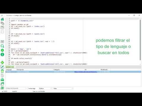 TICdoc editor código, búsqueda de archivos. - YouTube