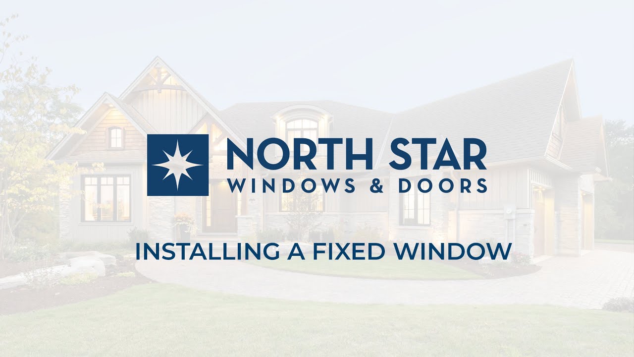 How to Install a Fixed/Picture Window - YouTube