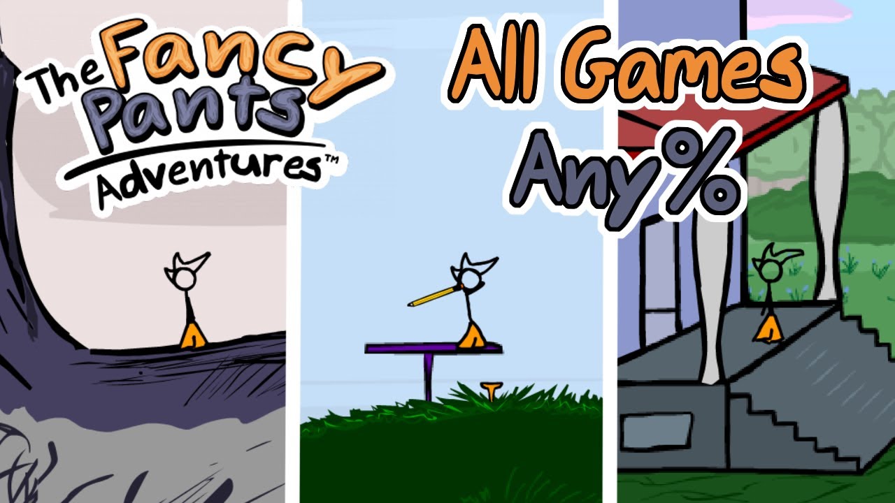 Speedrunning EVERY Fancy Pants Game in a Row!? Any% All Games World ...