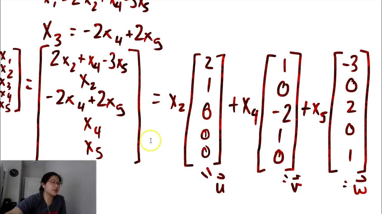 Linear Algebra Lay Section 4.2 Null Spaces, Column Spaces, Linear Transformations - YouTube