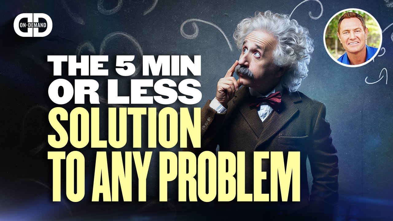 The 5 Min or Less Solution to Any Problem | DarrenDaily On-Demand - YouTube
