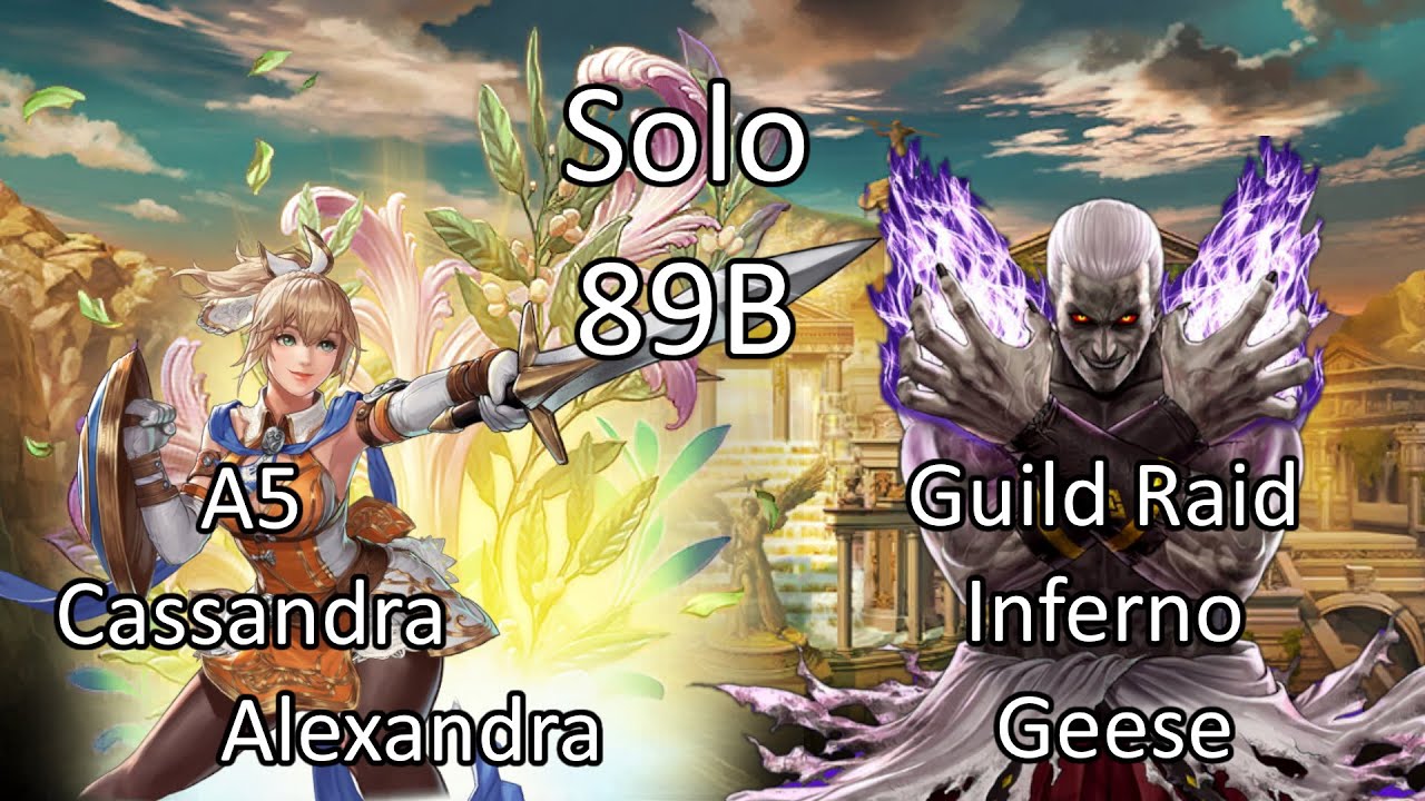「KOF ALL STAR」Guild raid Inferno Geese A5 Cassandra Alexandra Solo 89B ...