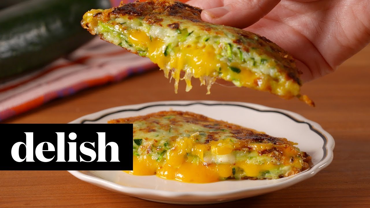 Zucchini Grilled Cheese | Delish - YouTube