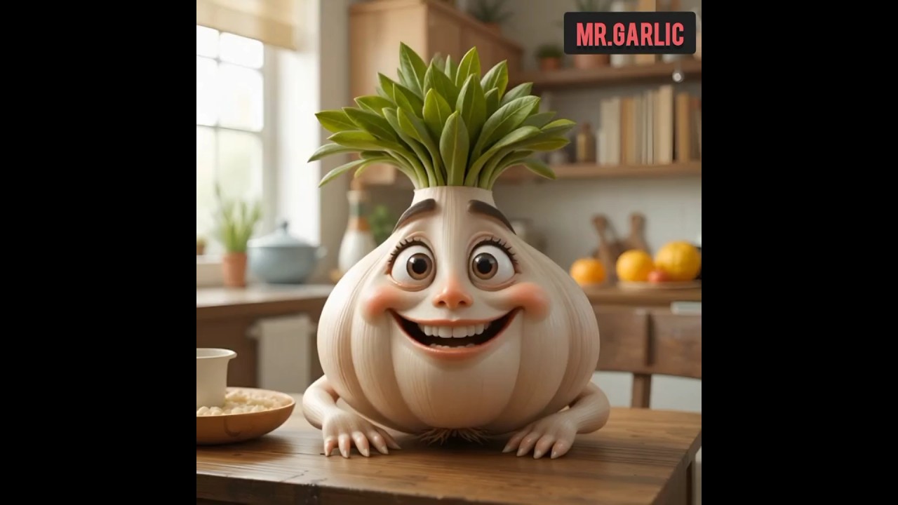 Mr.Garlic Pretend of drinking Milk - YouTube