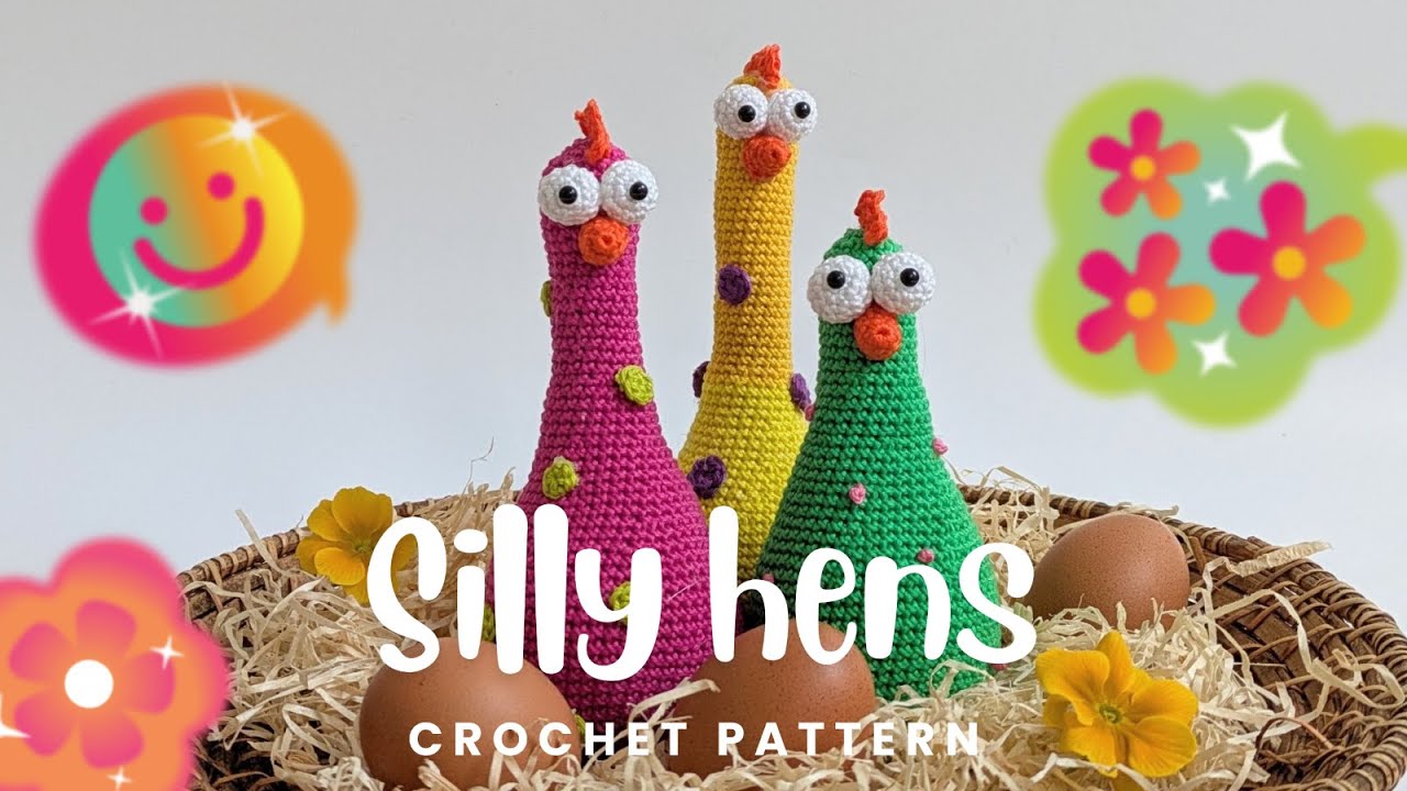 Crochet Hen Tutorial. Easy Amigurumi Crochet Tutorial and Written ...