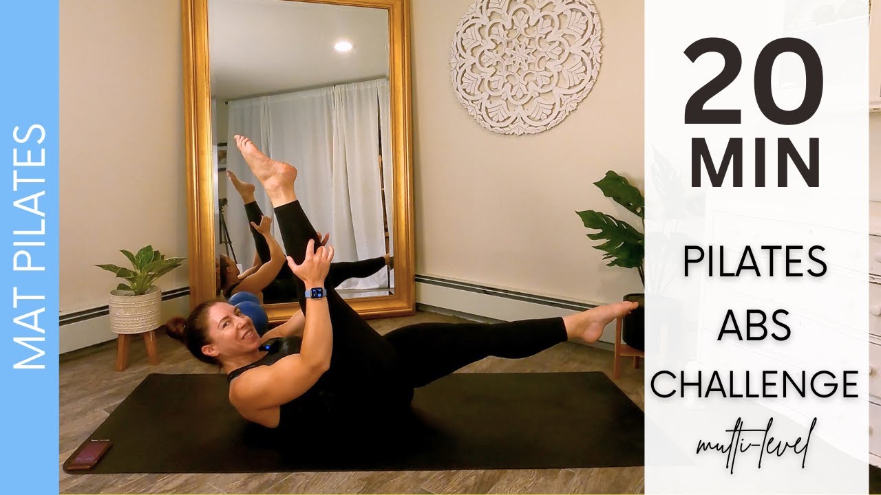 PILATES "ABS" CHALLENGE | 20 Min | Multi-Level | Prop: None - YouTube