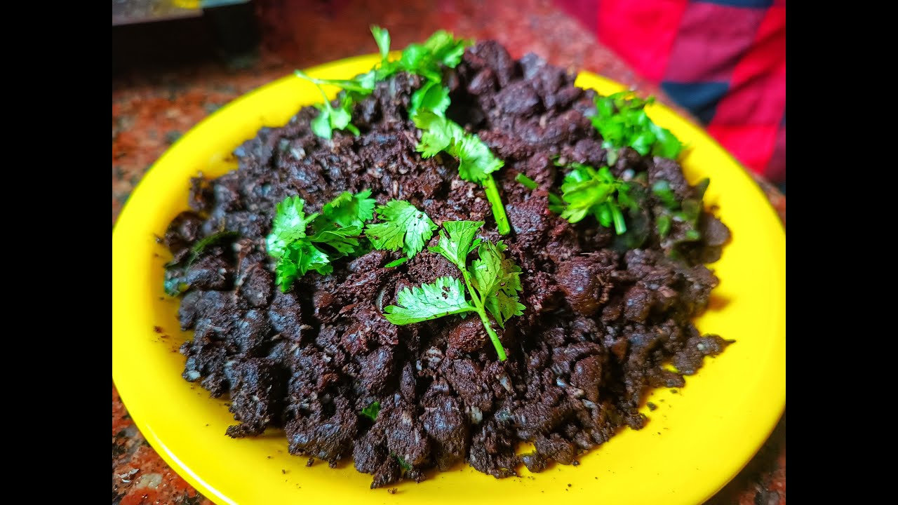 Goat Blood Fry| ஆடு இரத்த பொரியல் #food #youtube - YouTube