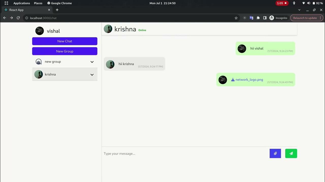 Chat-app Django Drf and React - YouTube