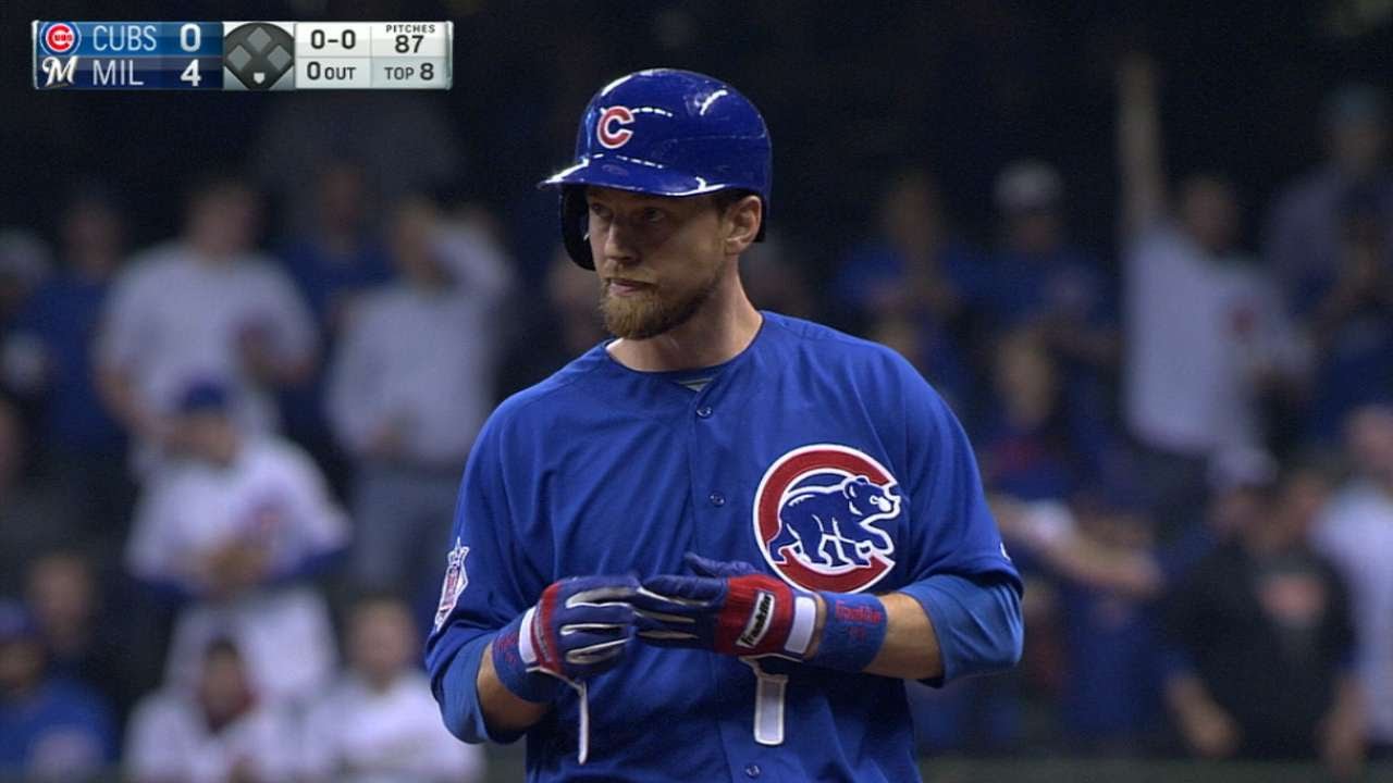 Zobrist's double breaks up the no-hitter - YouTube