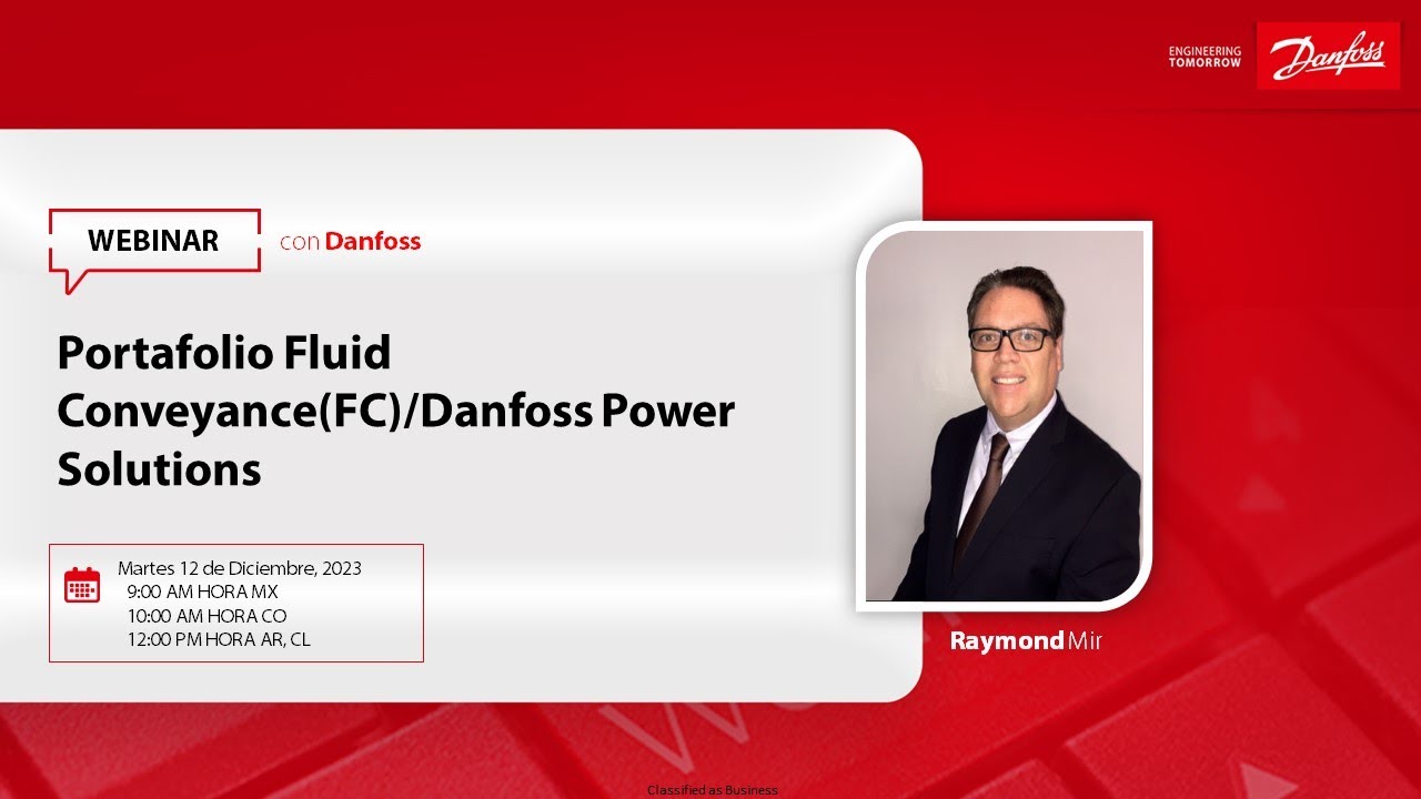 Webinar: Portafolio Fluid Conveyance(FC) / Danfoss Power Solutions ...