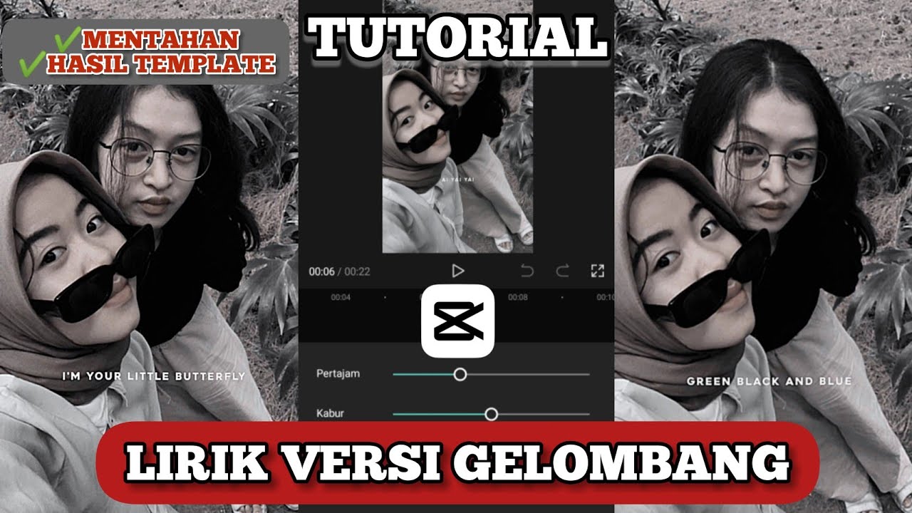 tutorial edit lirik efek gelombang di capcut - YouTube