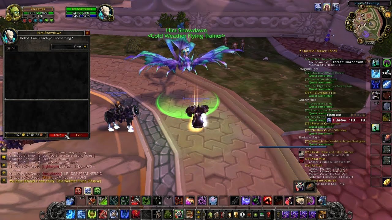 Unlock Cold Weather Flying at Northrend - YouTube