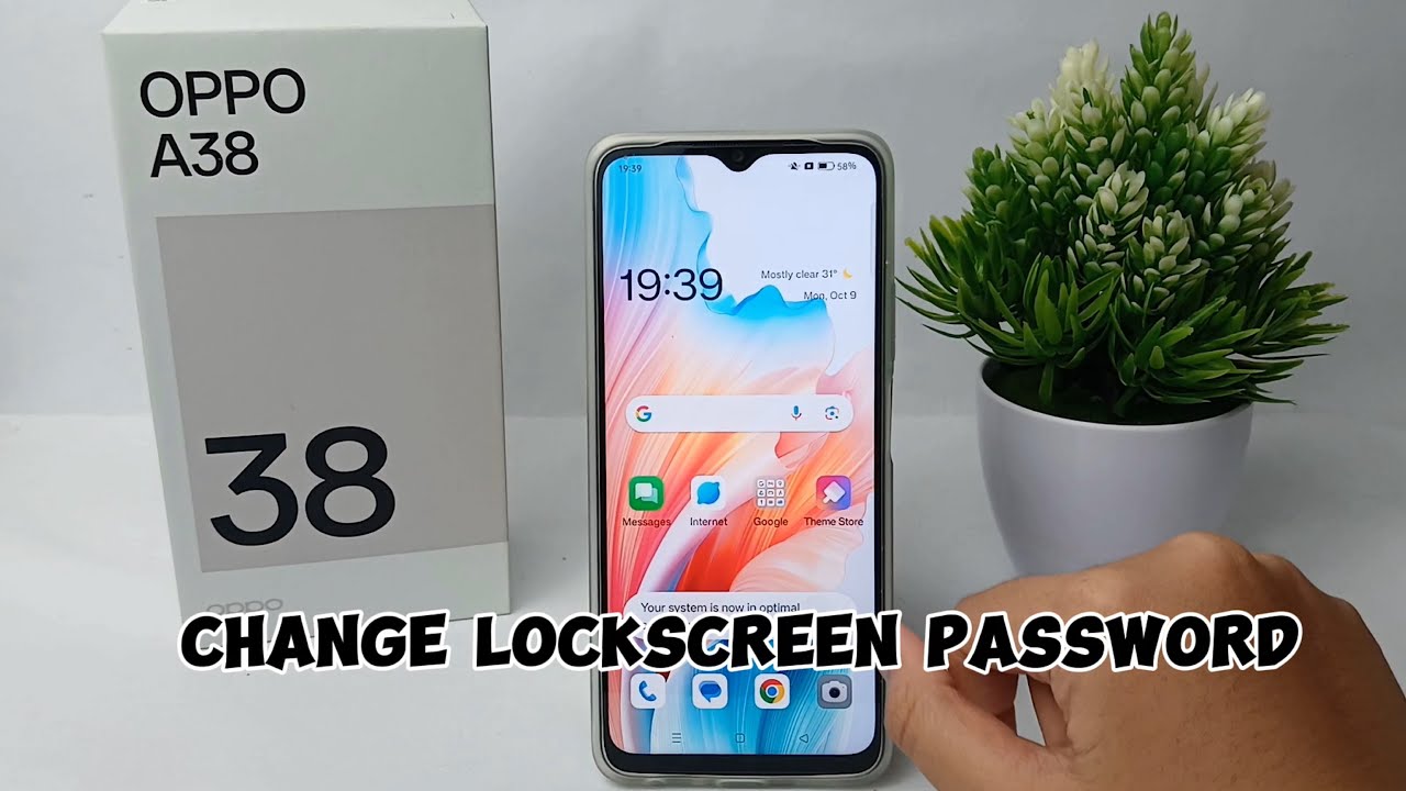 How To Change Lock Screen Password In Oppo A38 - YouTube
