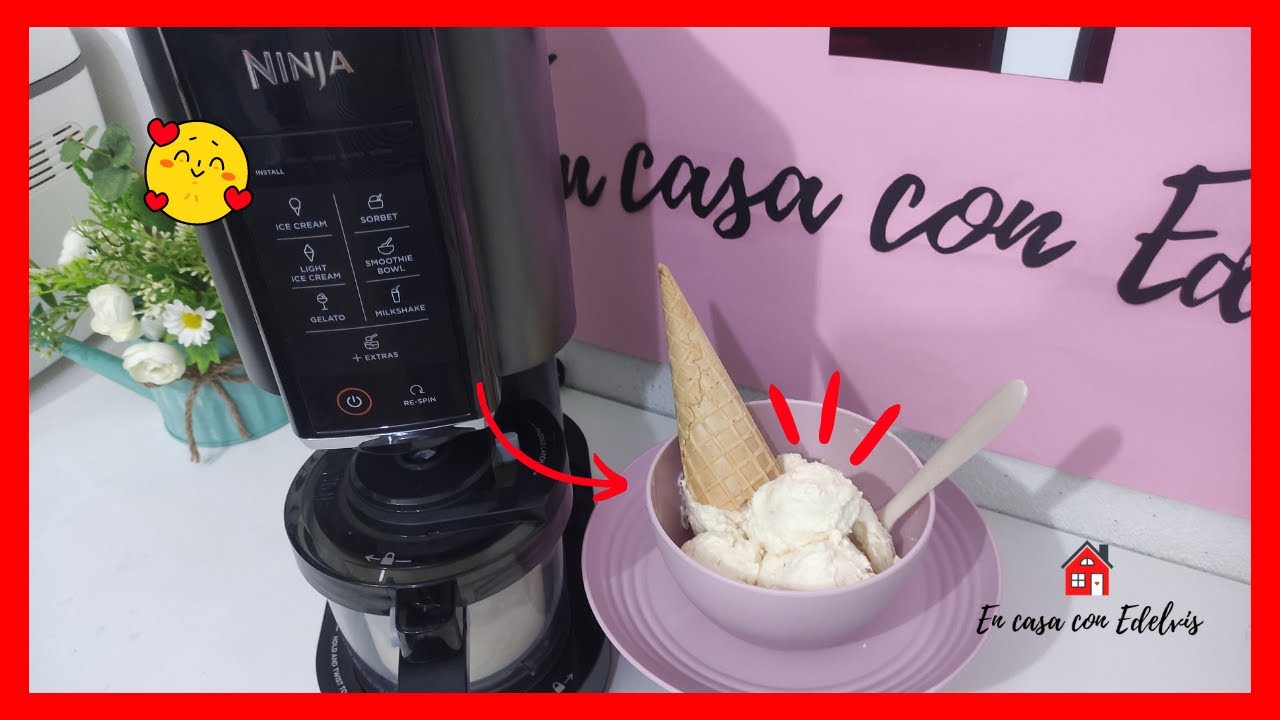 🍧Helado de Vainilla SIN AZÚCAR en Heladera NINJA🤤 - YouTube