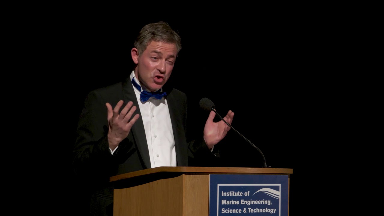 IMarEST 115th Annual Dinner 2018 - Oliver Steeds Keynote Speech - YouTube