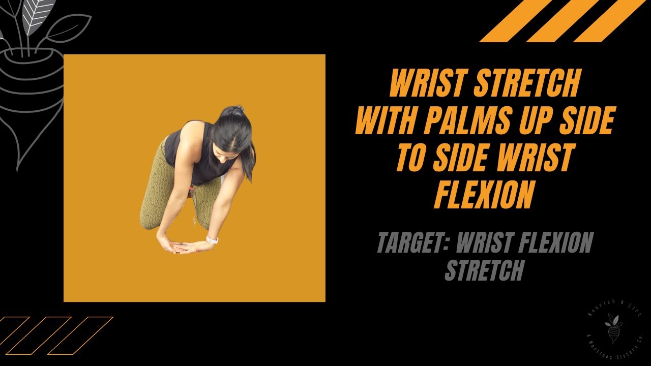 Palms up Side to Side Wrist Flexion Stretch - YouTube