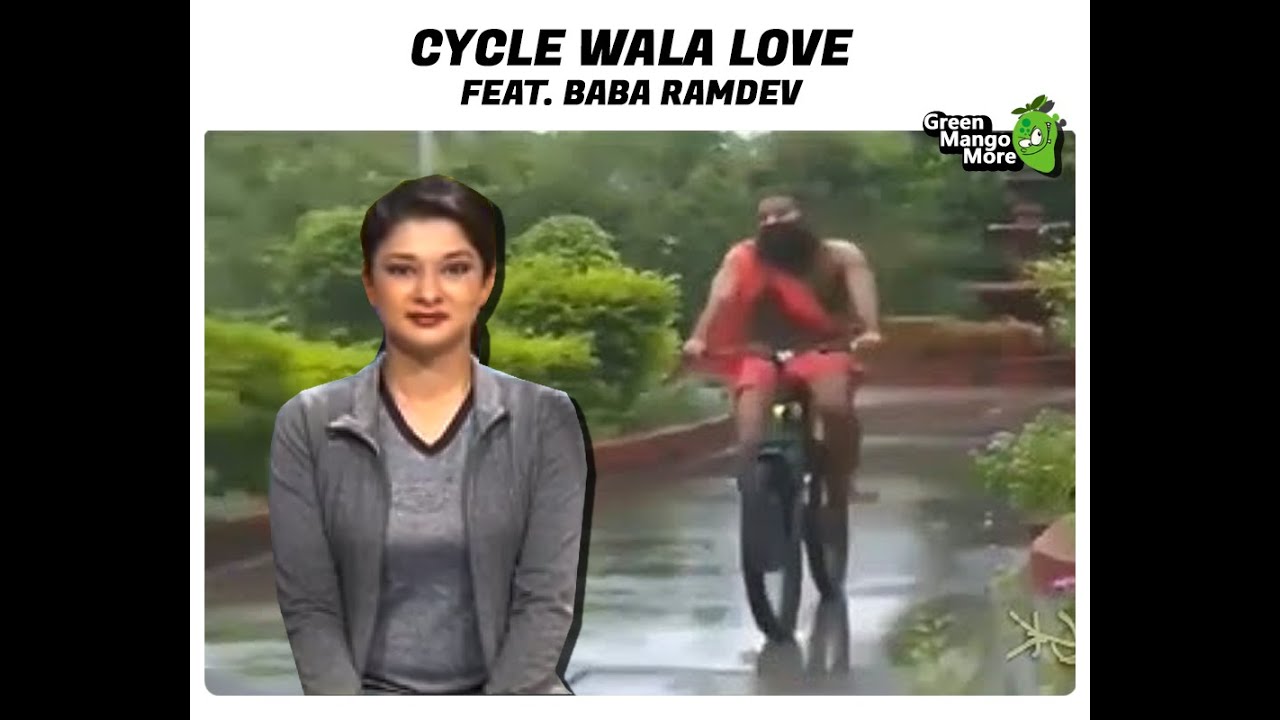 Baba Ramdev Funny Cycle Fall - Meme From Facebook - YouTube