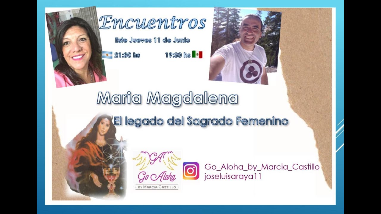 María Magdalena.El legado del Sagrado Femenino. Vivo de Instagram con ...
