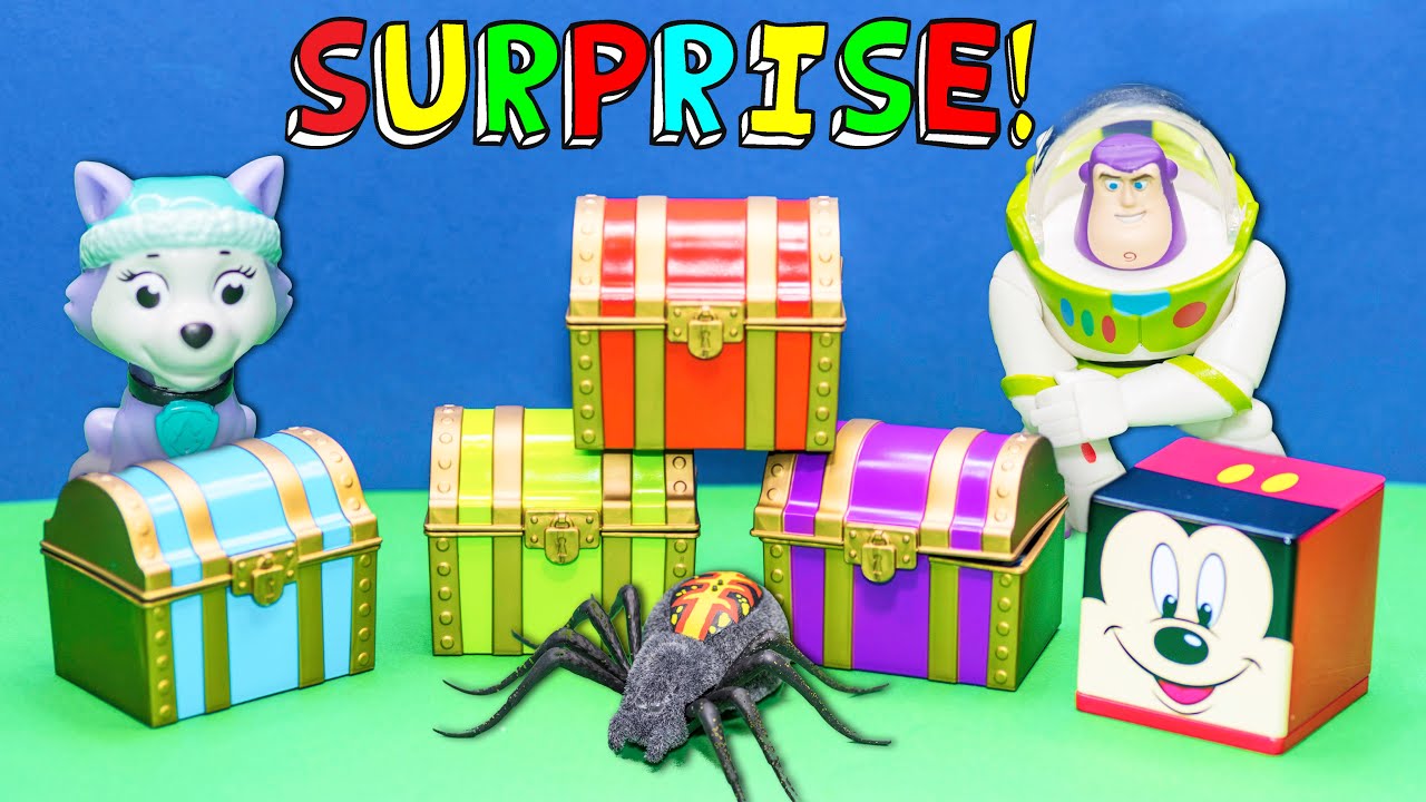 Opening Surprise Treasure Chests and Toys with the Assistant - YouTube