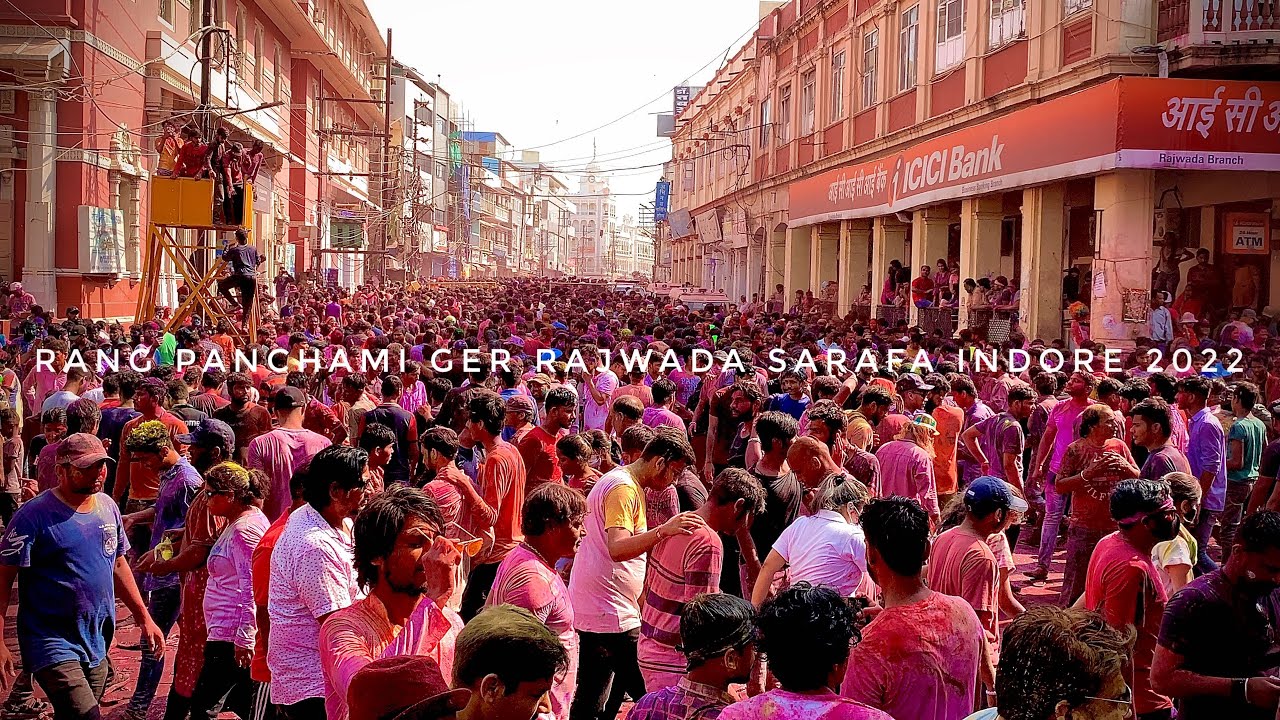 INDORE RANG PANCHAMI GER 2022 |RAJWADA SARAFA GER 2022 - YouTube