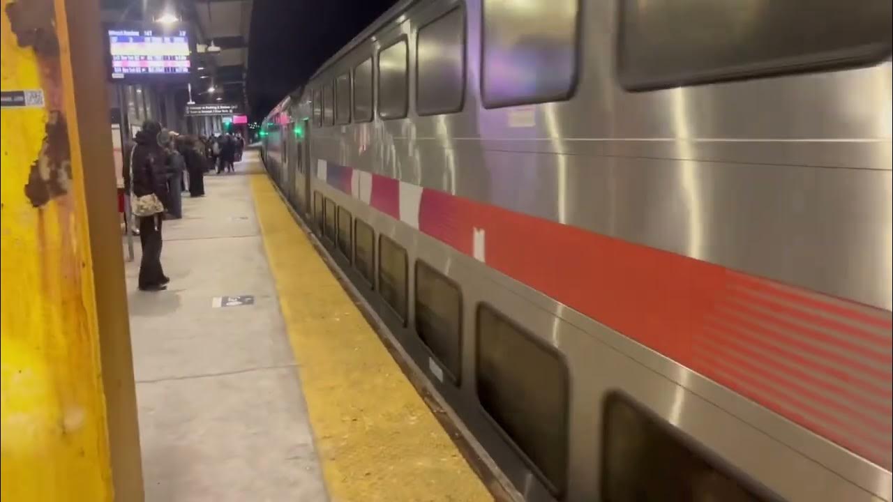 NJ Transit Northeast Corridor Semi Express Train #7859 to Trenton departing Metropark w ...