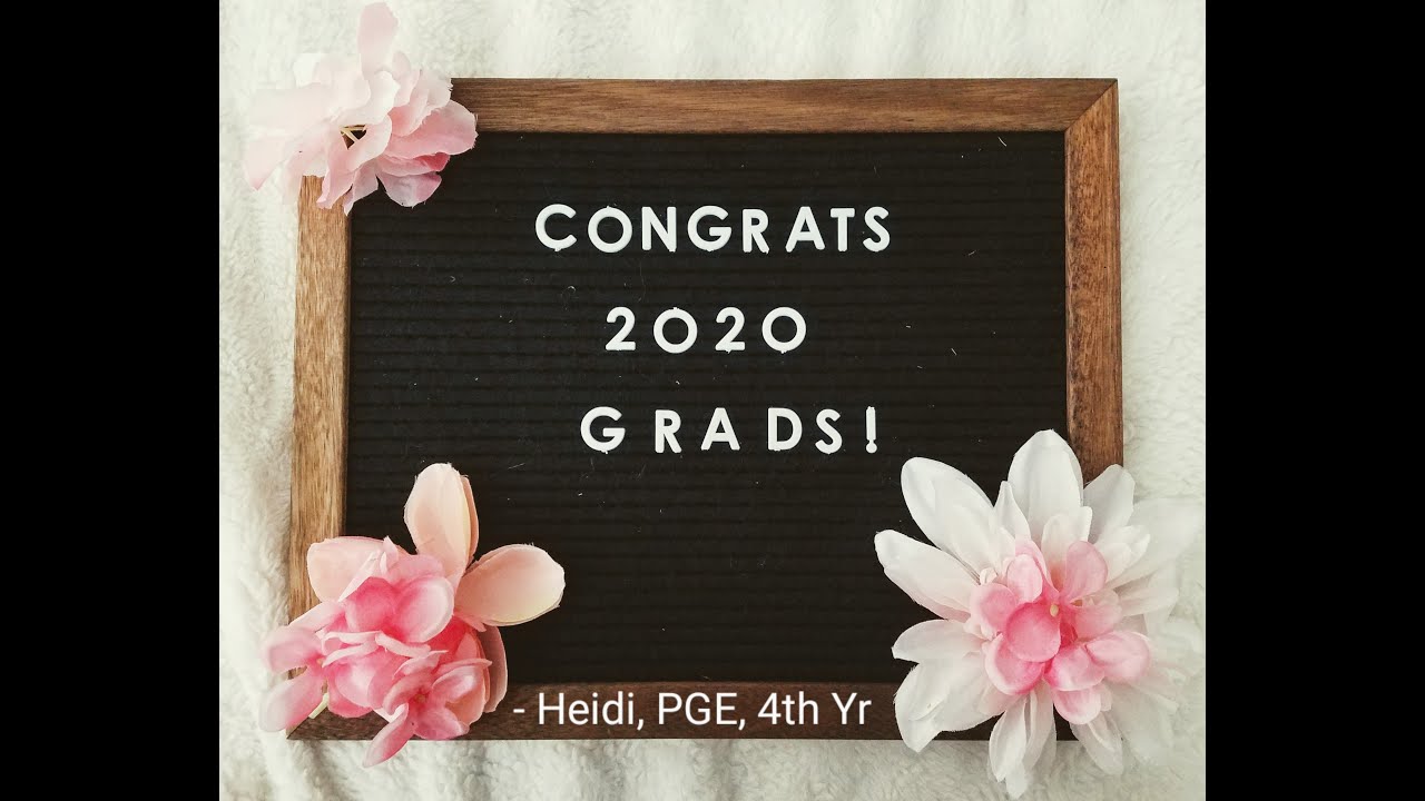 Class of 2020 - Graduation Messages from the WEP Community - YouTube