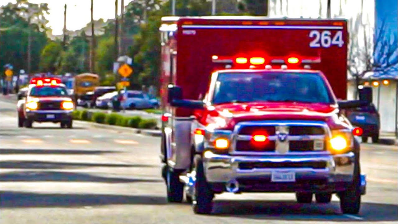 LAFD Rescue 64, Rescue 264 & Fast Response 64 Responding - YouTube