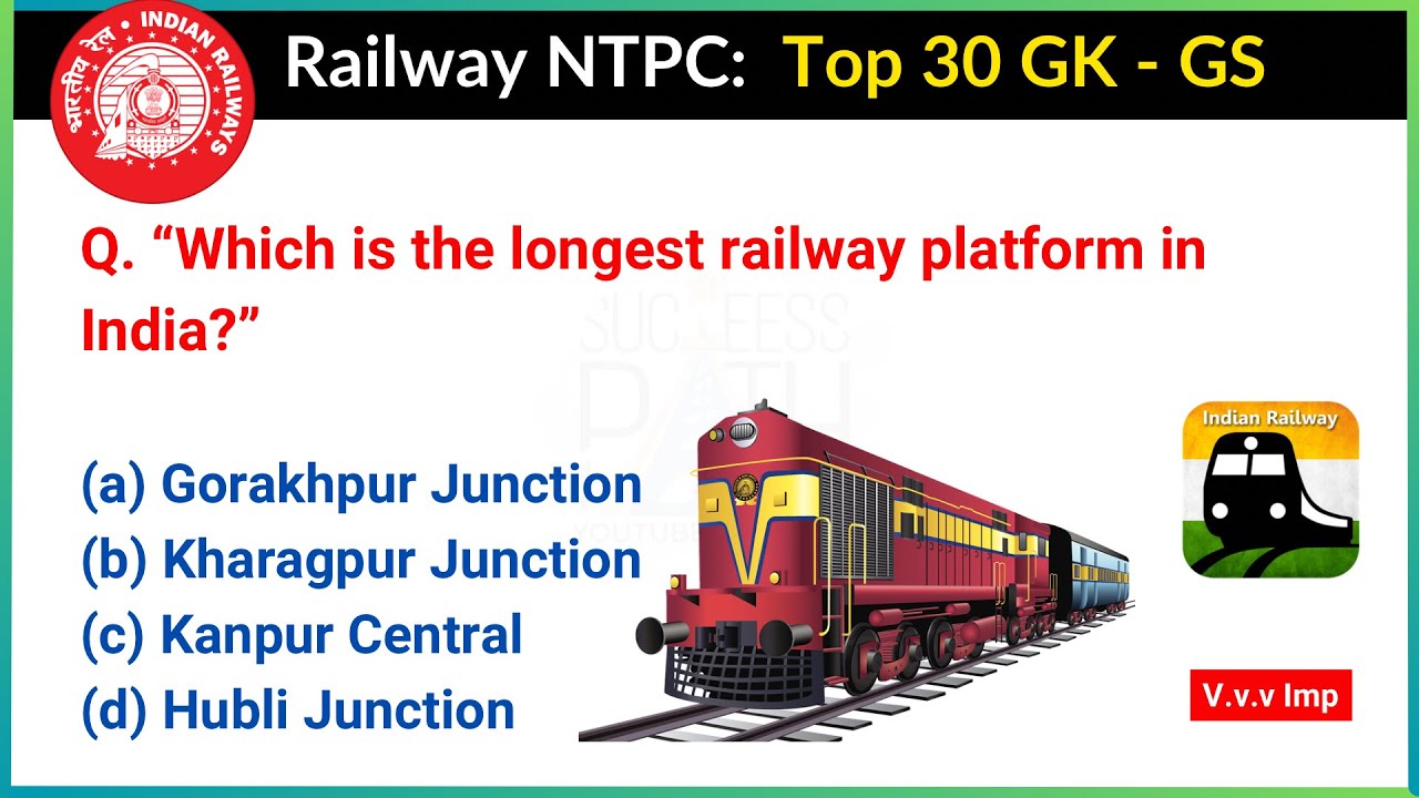 Railway NTPC 30 GK | General Knowledge | GK Questions & Answers | GK ...