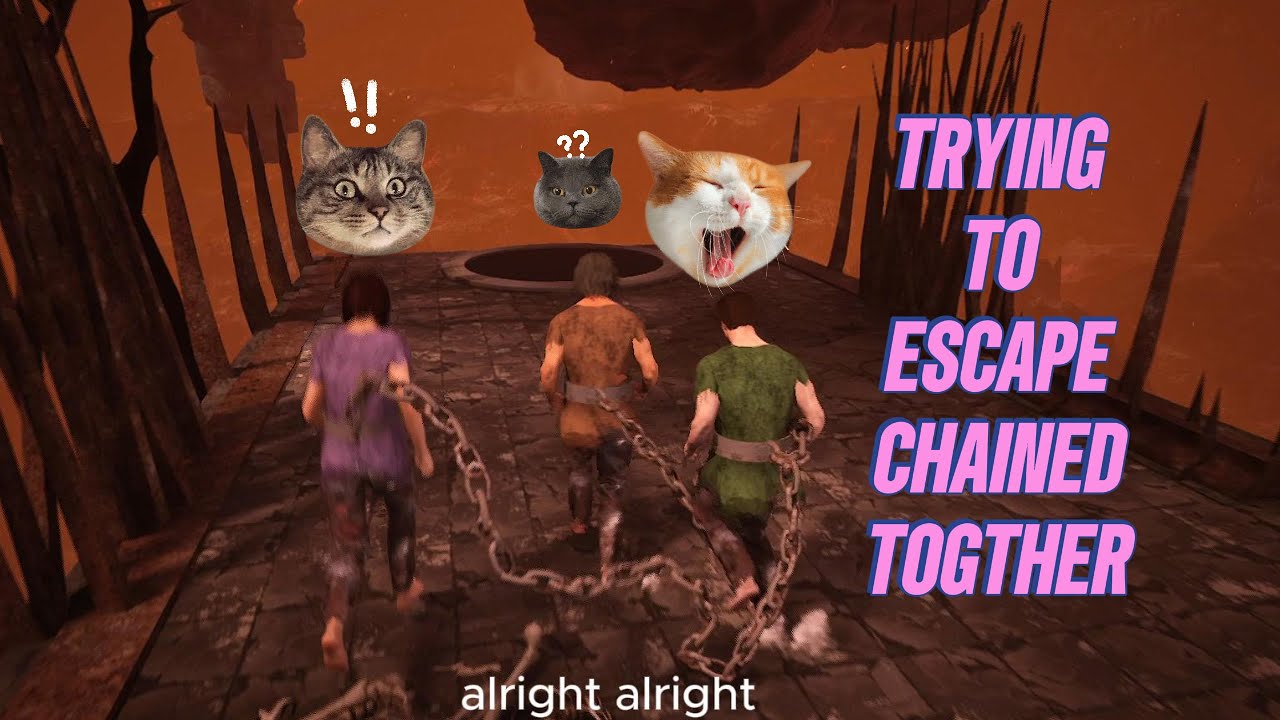 TRYING TO ESCAPE CHAINED TOGETHER - YouTube