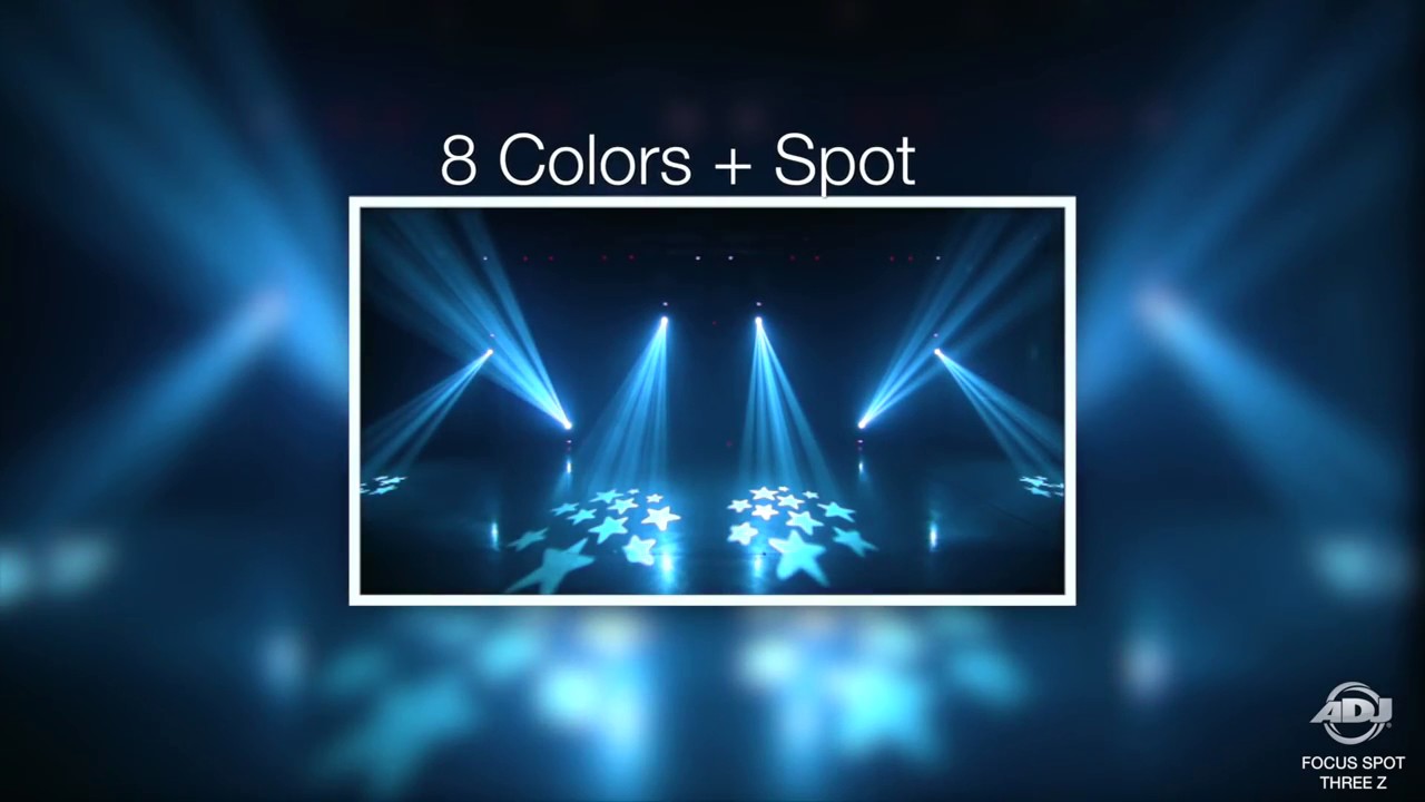 American DJ FOCUS SPOT THREE Z Pearl Pro LED Moving Head Light - YouTube