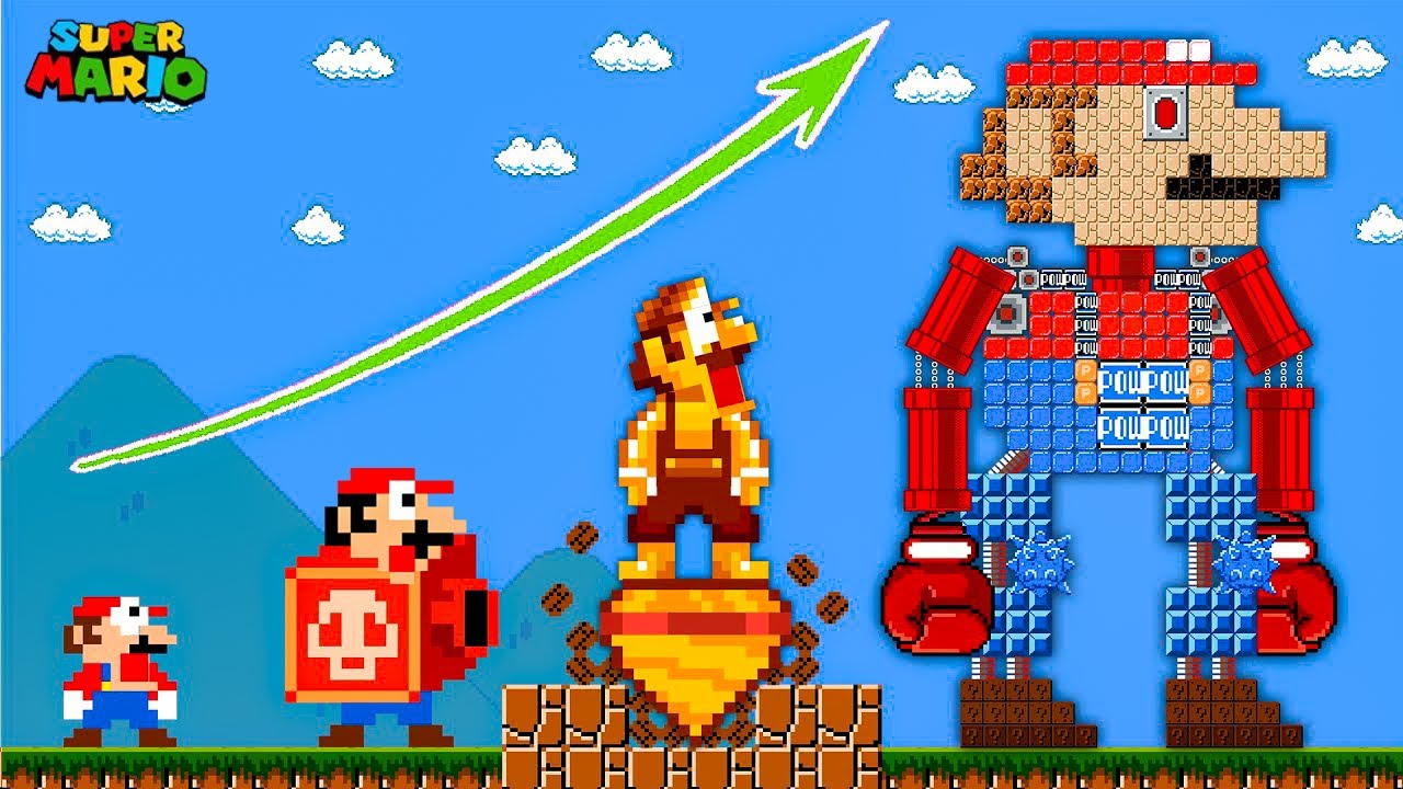 What If Super Mario But Mario Upgrade Myself | Game Animation - YouTube