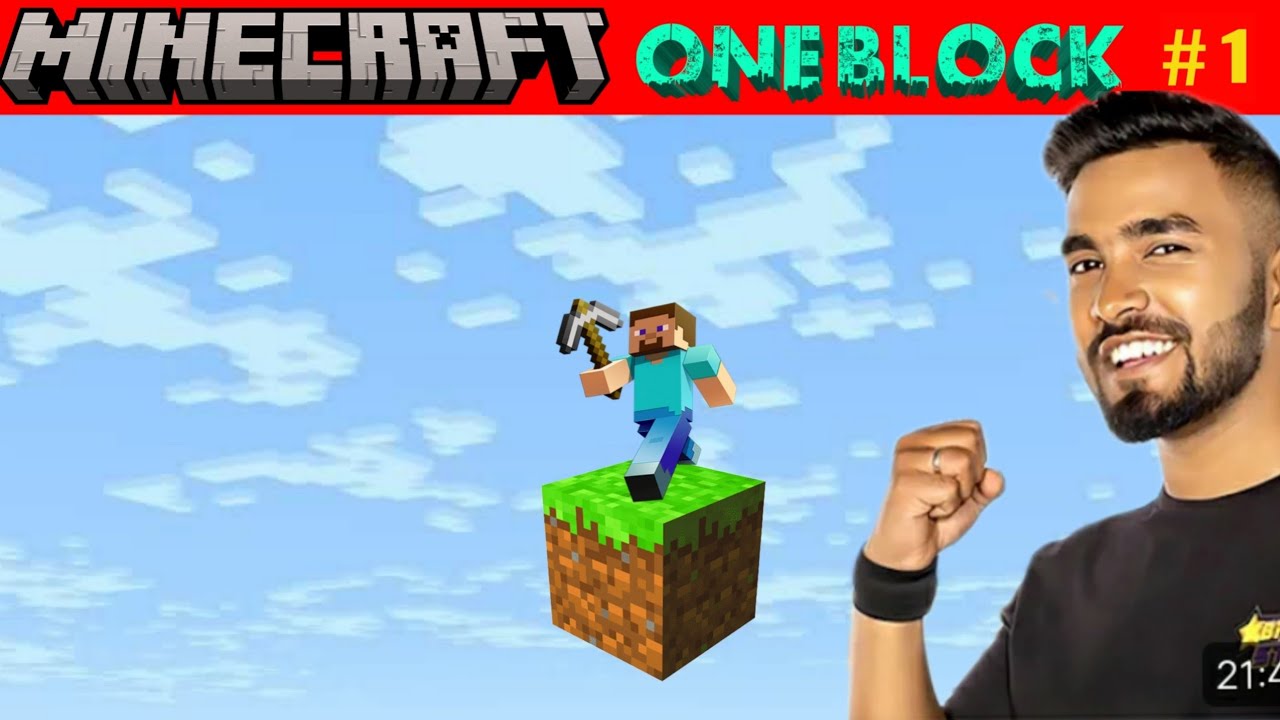 Minecraft, But You Get Only ONEBLOCK| STARTING A NEW MINECRAFT ONEBLOCK SURVIVAL #1@YesSmartyPie ...