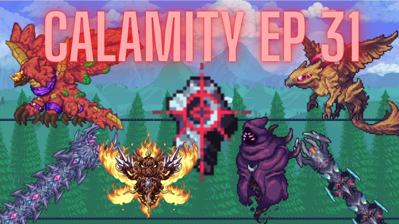 Taking on the Boss Rush in Terraria Calamity Mod - YouTube