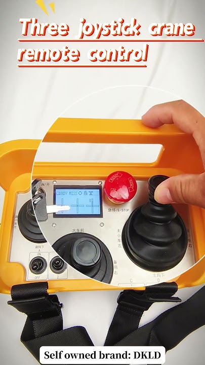 3 joystick crane remote control - YouTube