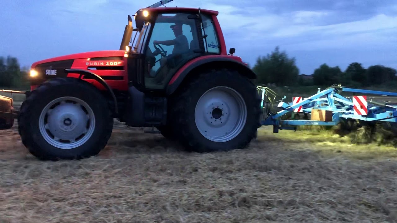 Same Rubin 200 + Lemken Smaragd 5m - YouTube