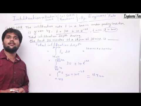 Infiltration - All GATE Questions on Horton's Equation - Hydrology ...