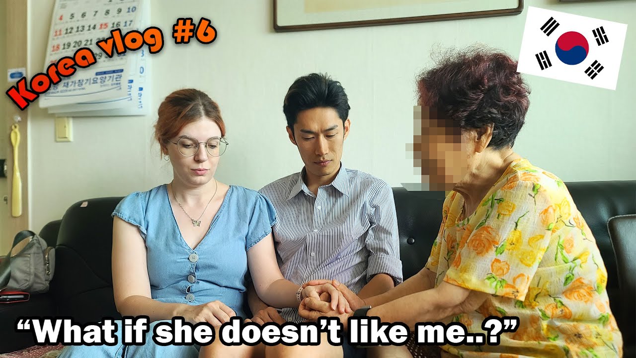 Meeting his grandma for the first time | Korean English International Couple [SUB] - YouTube