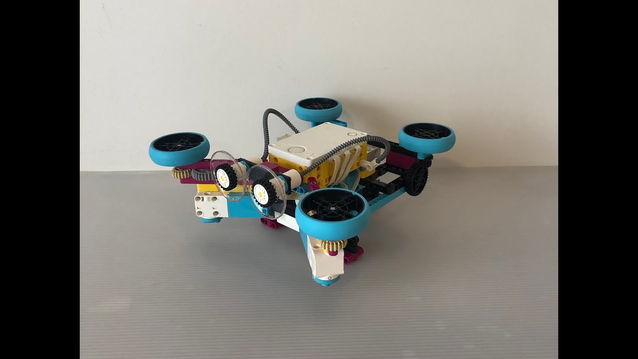 SPIKE Zobo Drone mode building instructions - YouTube