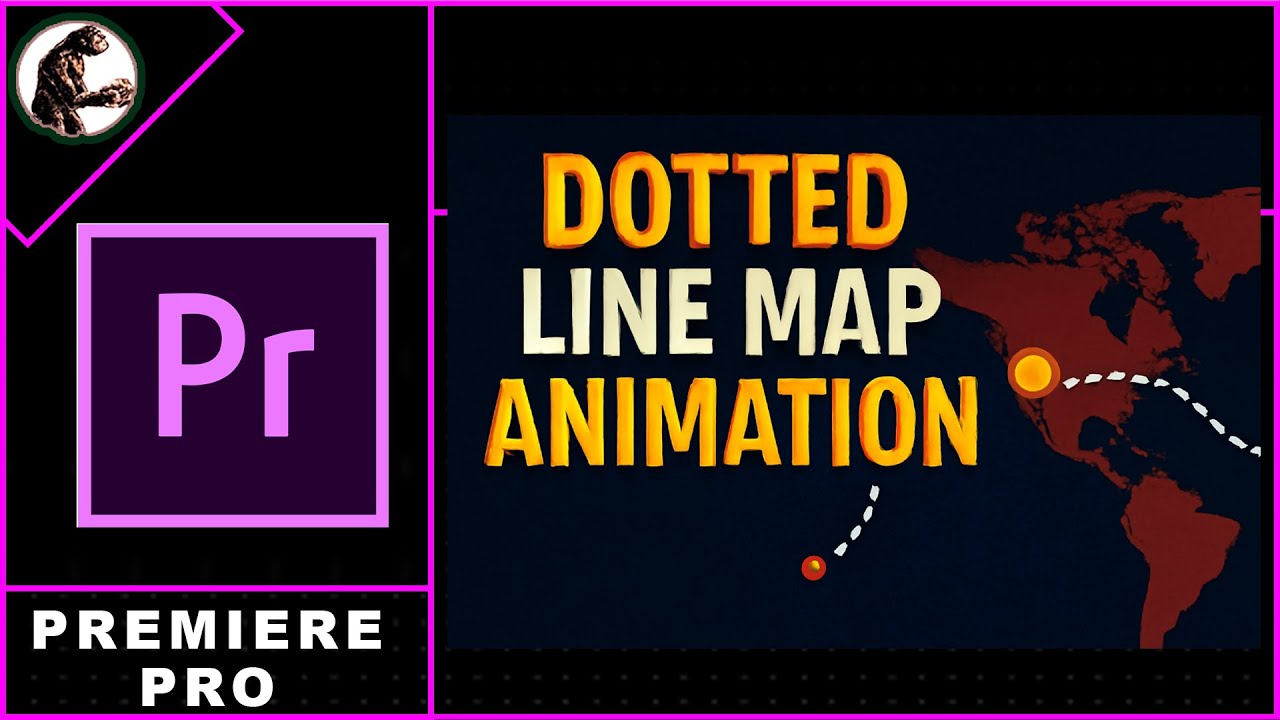 How to Add DOTTED Line MAP ANIMATION In Premiere Pro - YouTube