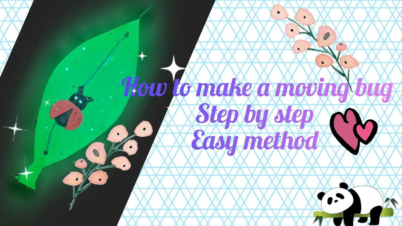 how to make moving bug 🪲/ Step by step/ Easy method / - YouTube