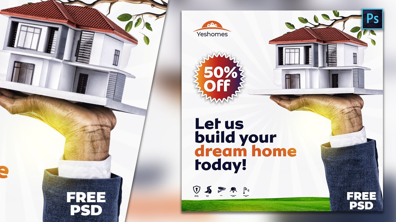 How to Design a trendy Social Media real estate ads,advert, Poster or ...