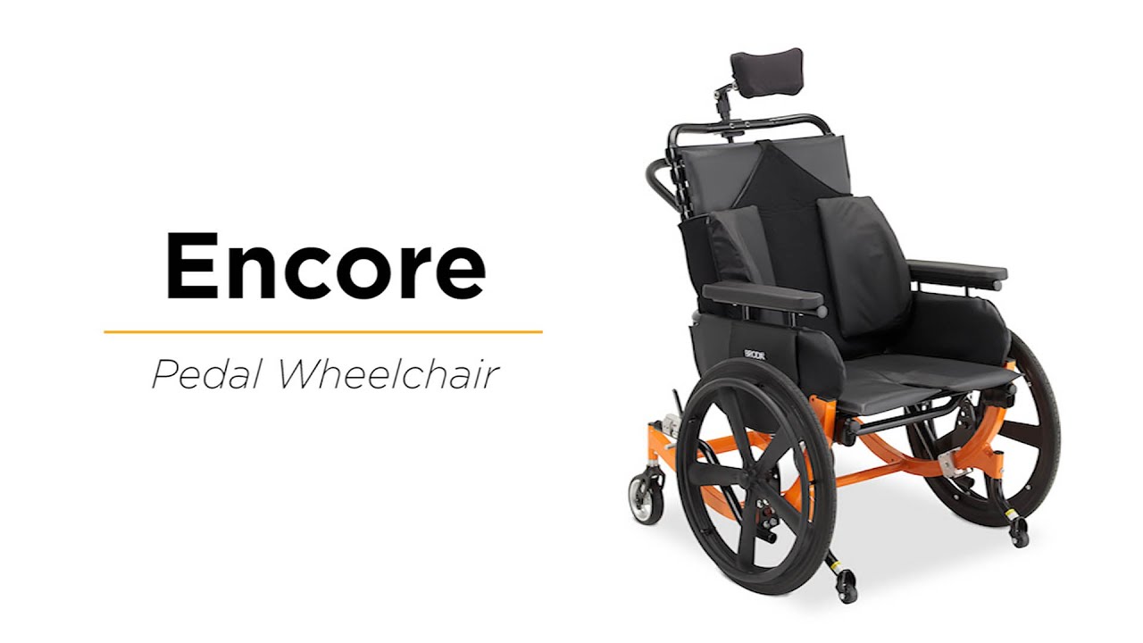 Broda Seating Series: Encore Pedal Wheelchair - YouTube