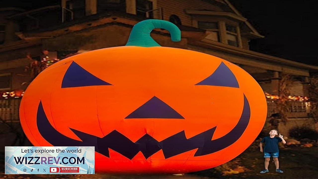 40FT Giant Premium Halloween Inflatable Pumpkin Decorations with Blower ...